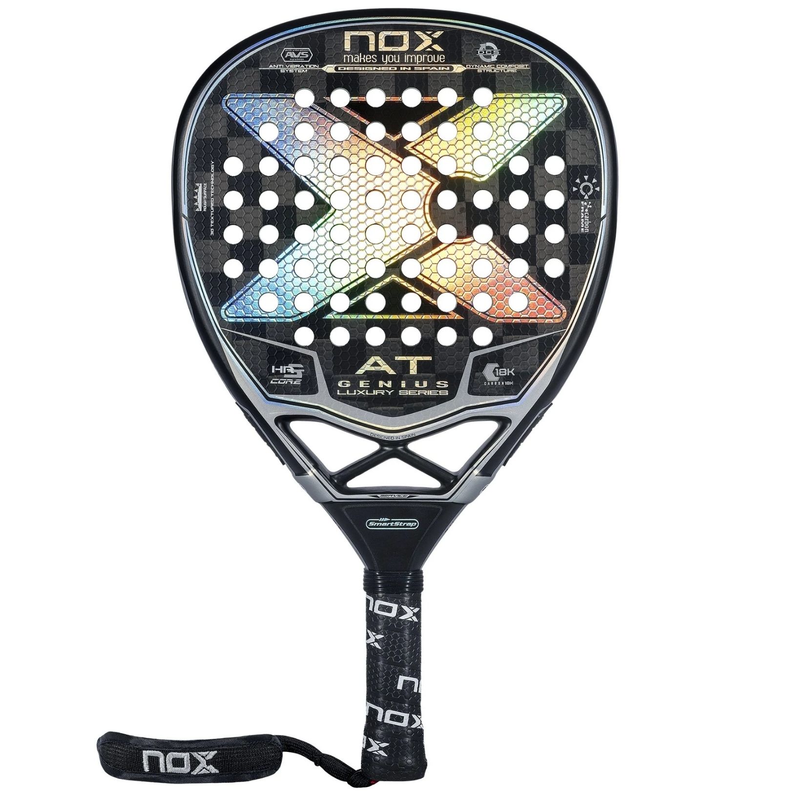 Nox AT Luxury Genius Attack 18K | Padel Bat » Køb her!