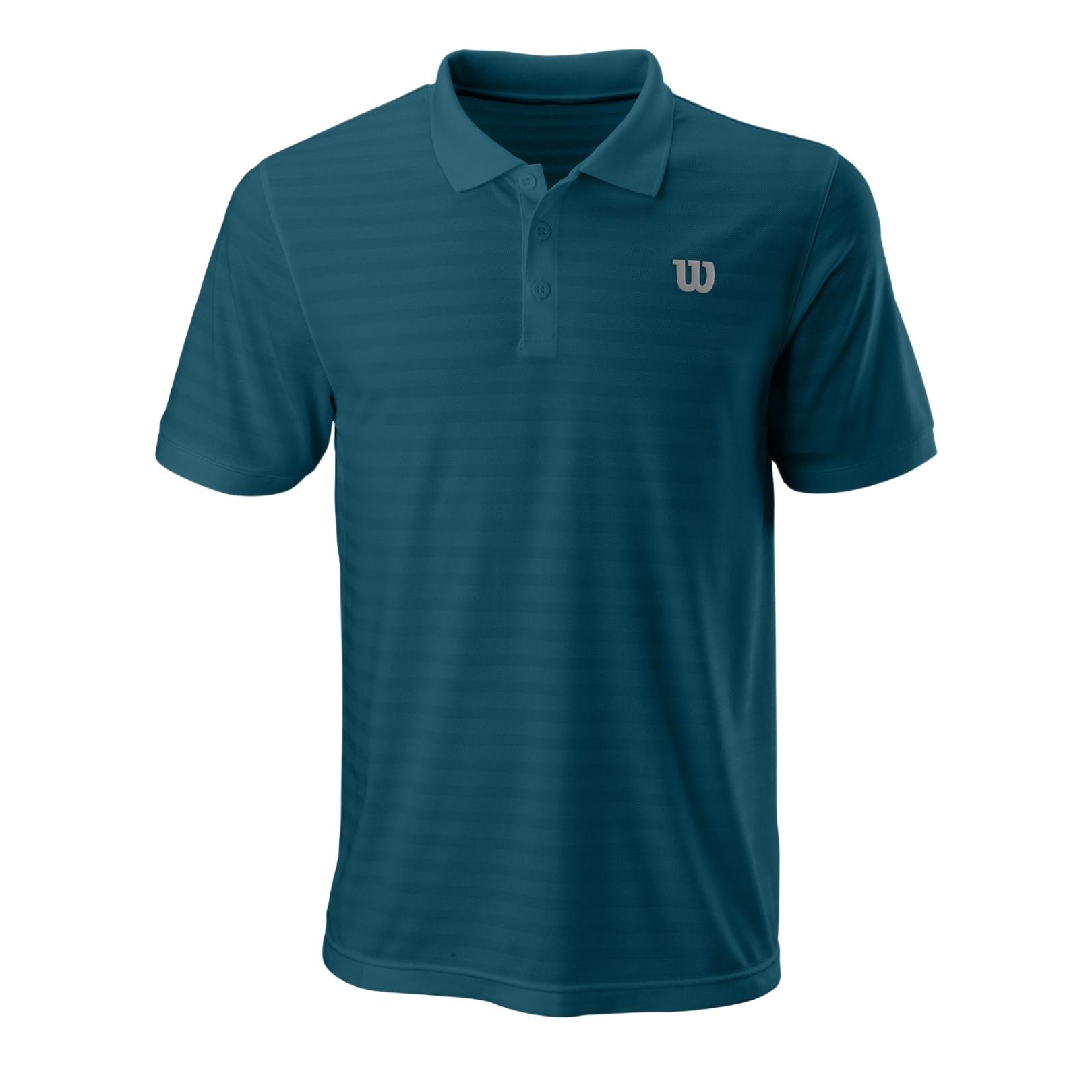 Wilson Stripe Polo Blue Coral | Padel polo ⇒ Prismatch!