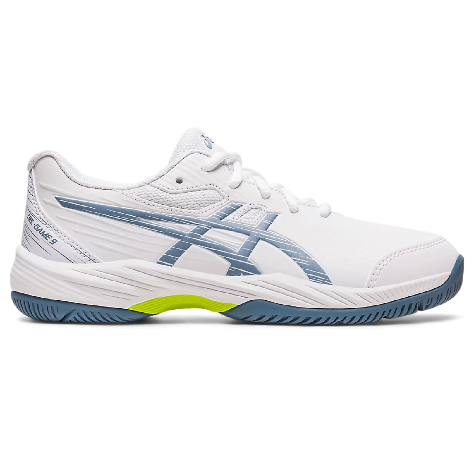 Asics Gel-Game 9 GS White/Steel Blue | Fed padel sko