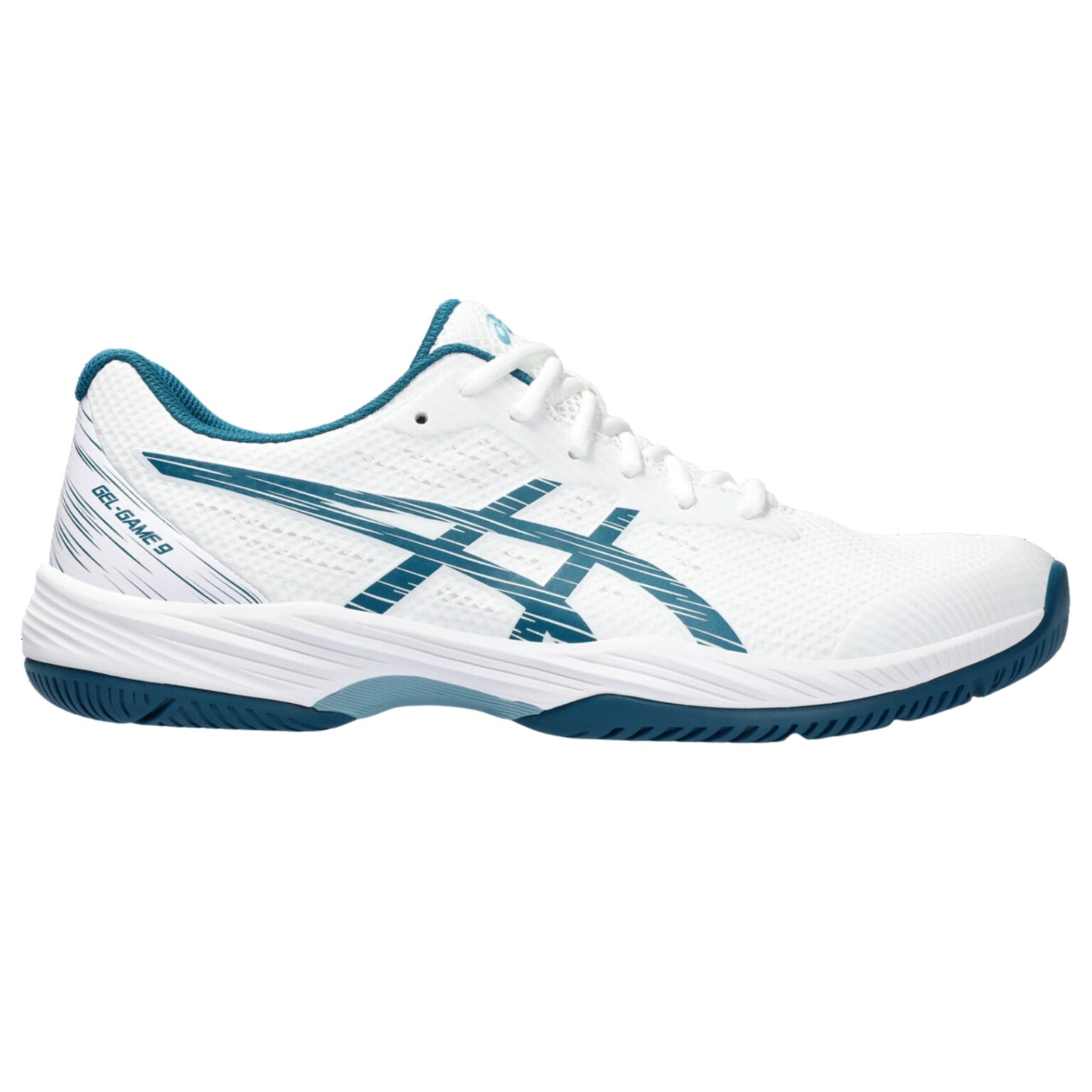 Asics Gel-Game 9 White/Restful Teal | Asics Padel Sko!