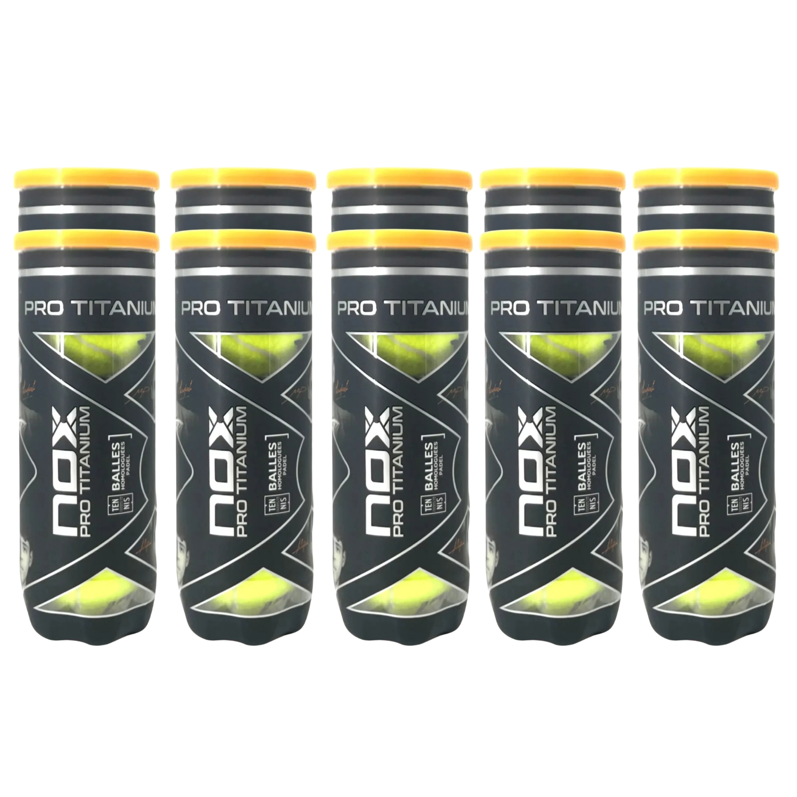 10x Nox Pro Titanium | 10x Nox Padelbolde → Køb her!