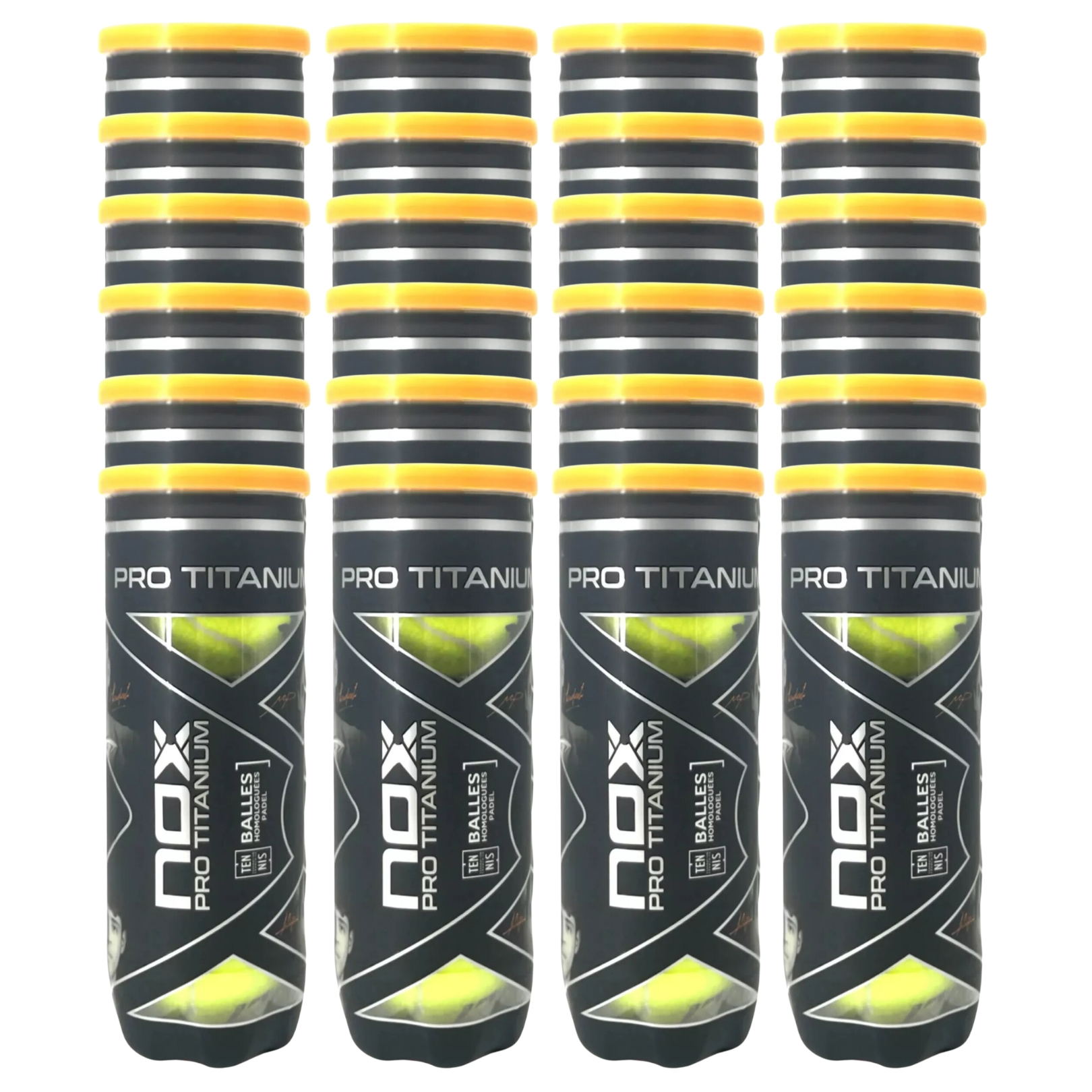 24x Nox Pro Titanium | 24x Nox Padelbolde → Tilbud!