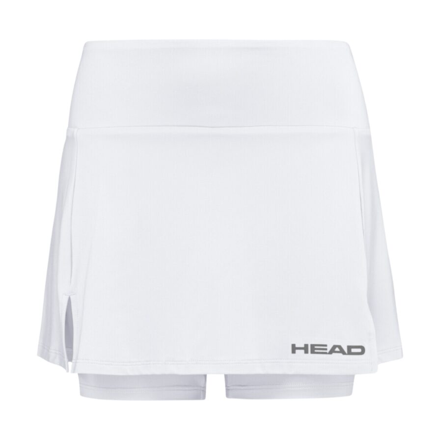 Head Club Basic Skort Girls White | Junior Padel Skirt!