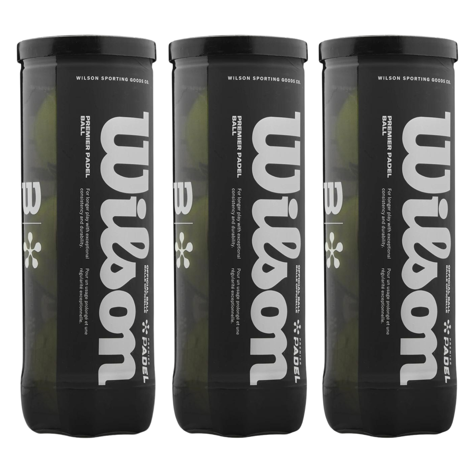 3x Wilson Premier Padel | 3x rør Padel Bolde → Køb nu!