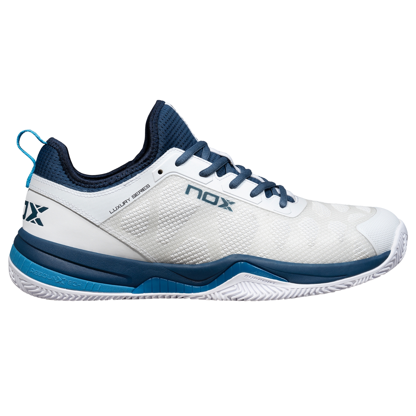 Nox Nerbo White/Swedish Blue | Nox Padel Sko → Køb nu!