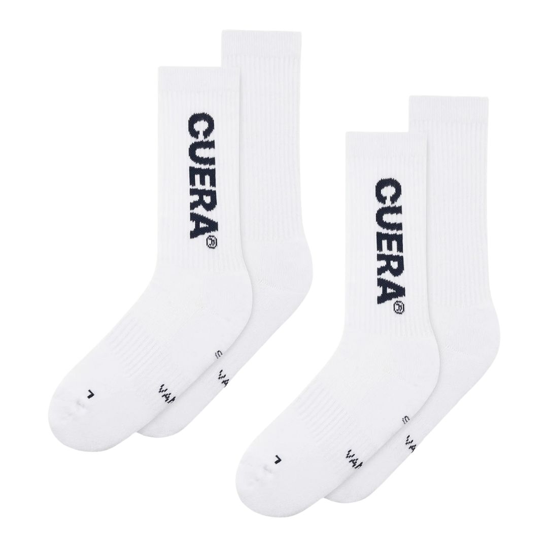 Cuera Padel Socks 2-Pack White/Navy | Strømper → Køb nu