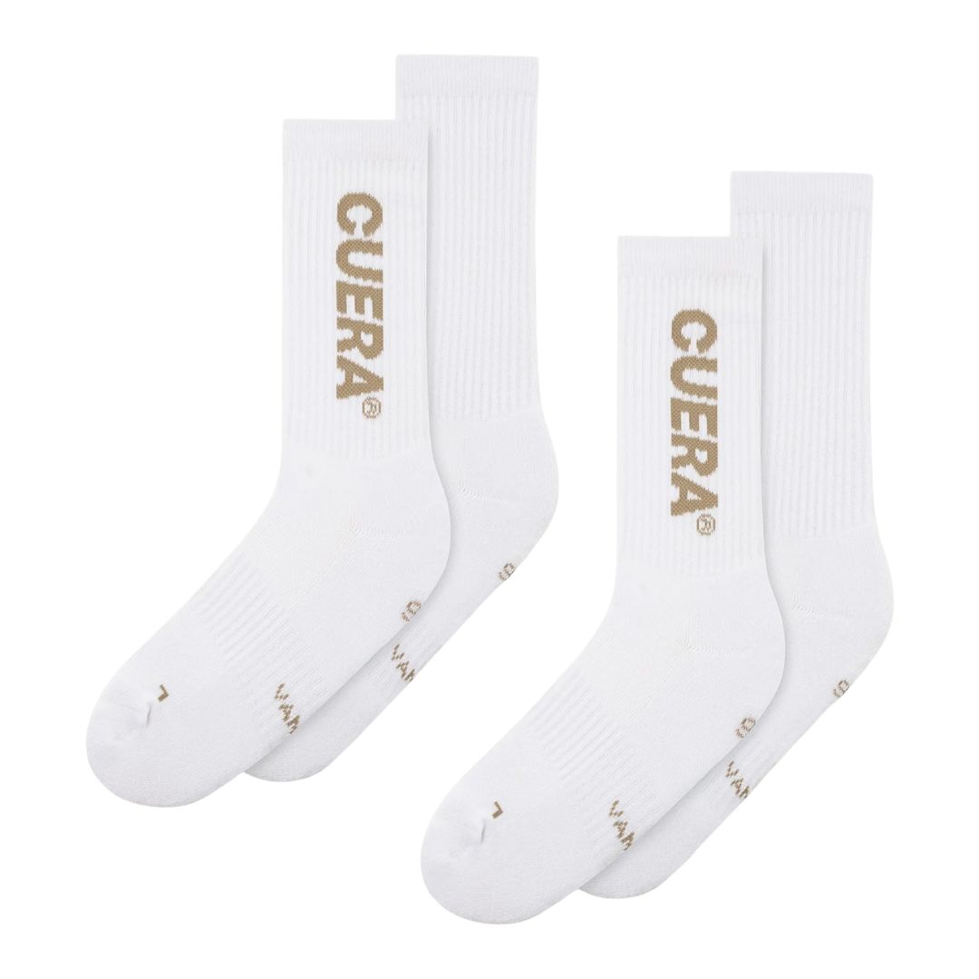 Cuera Padel Socks 2-Pack White | Strømper → God pris!