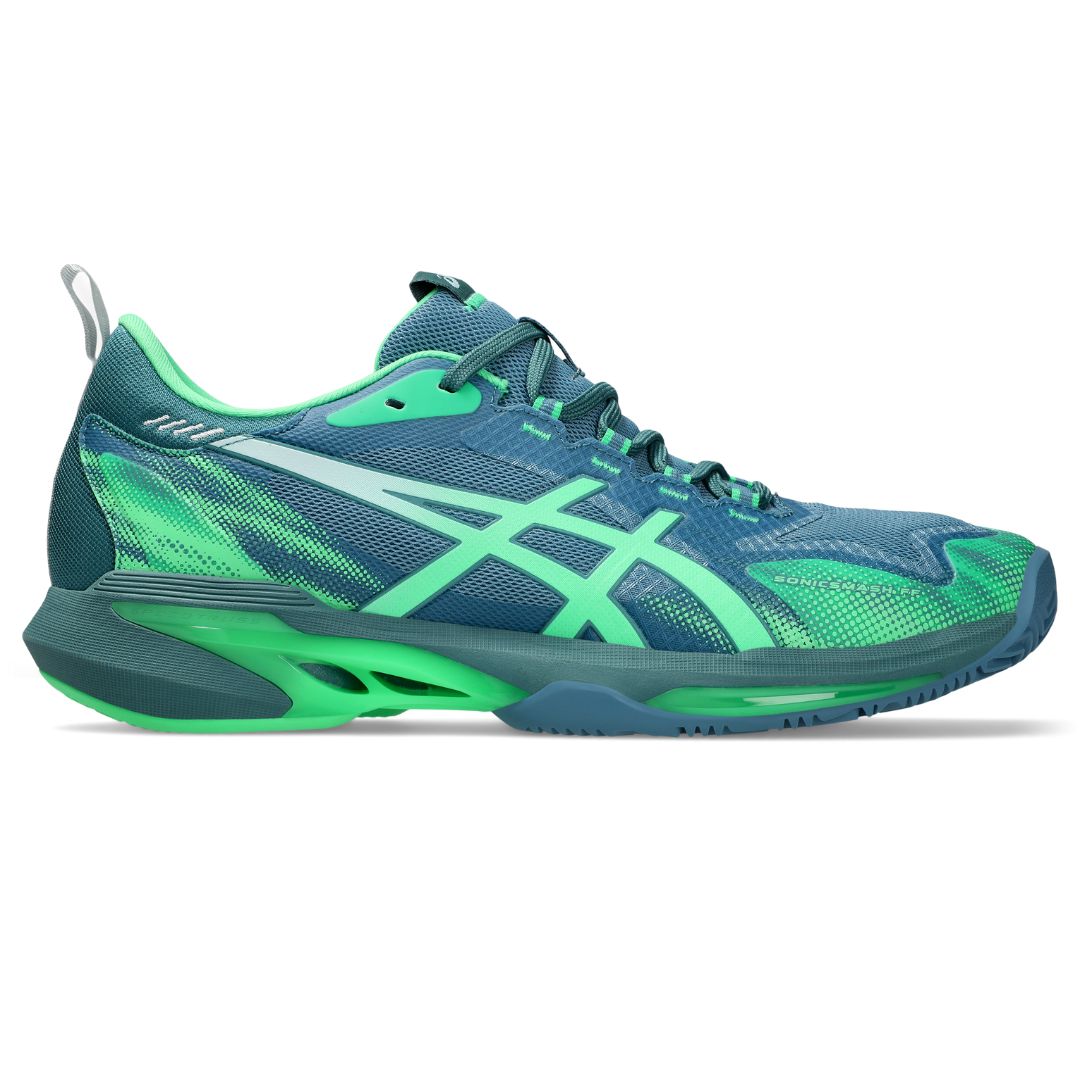 Asics Sonicsmash FF Saba Blue/Vital Green | Padel sko