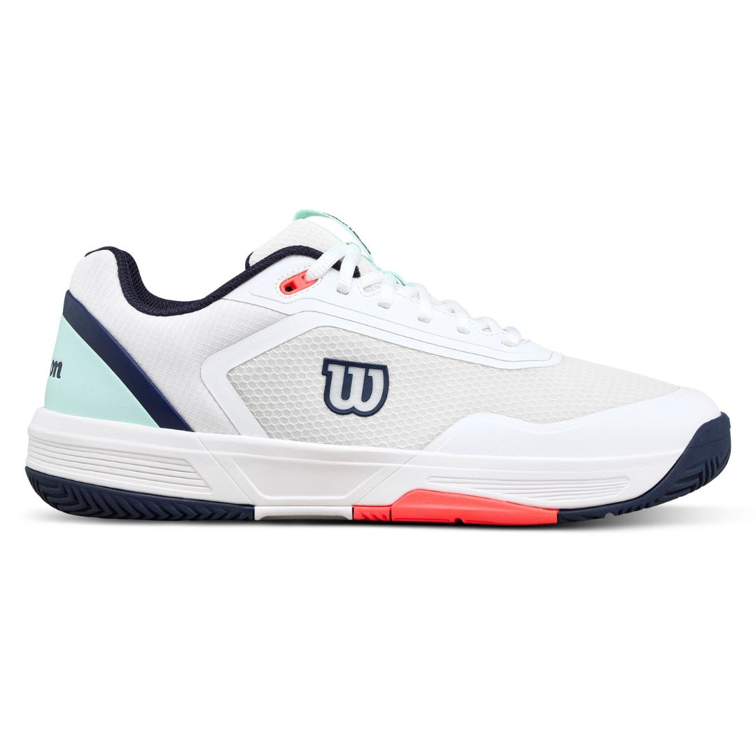 Wilson Courtglide White/Bay/Fiery Coral | Padel sko